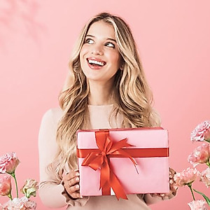 20oz Insulated Tumblers with Lid & Straw, Makeup Bag, 7oz Scented Candles Birthday Gifts Sets for Women, Care Package for Women Gifts Rose Scented Candles, Get Well Soon Gifts Baskets for Women