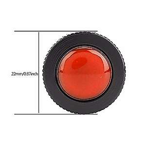 Acouto for Manfrotto Quick Release Plate Mini Aluminium Alloy Round Quick Release Plate Head 1/4 inch Screw for Manfrotto Compact Action Tripod Red