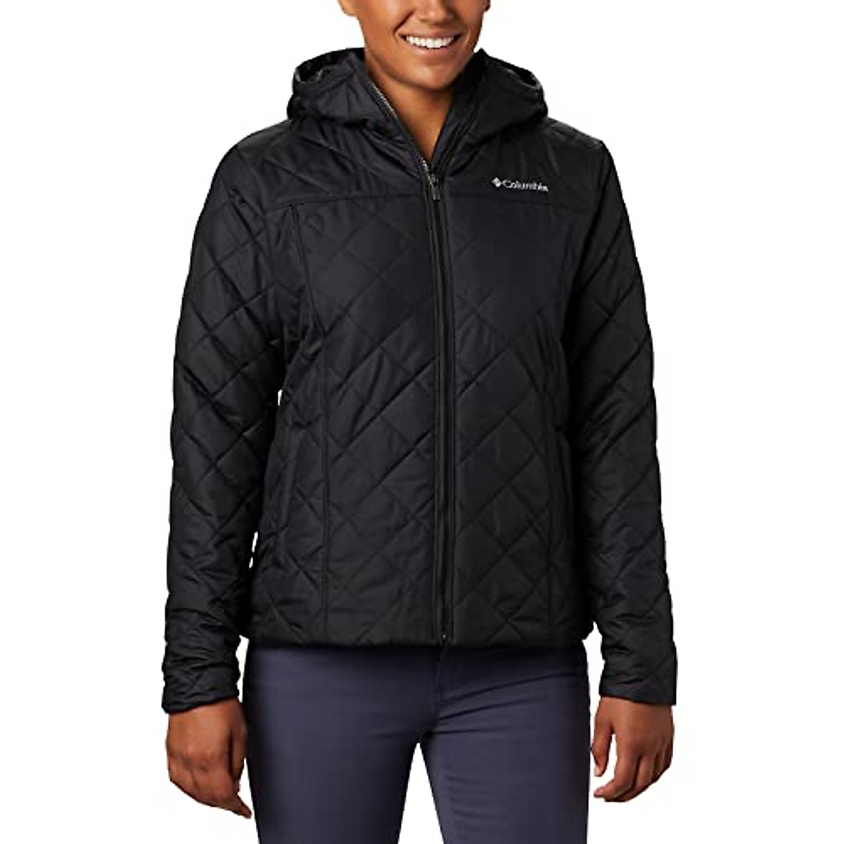 Columbia Women's Copper Crest Hooded Jacket, Black, Medium