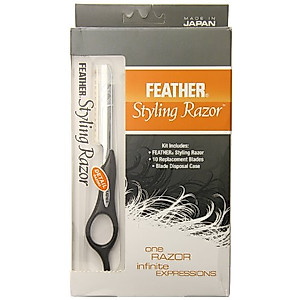 Feather Detail Razor with Standart Kit, Black