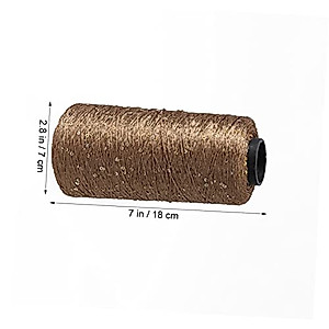 Knitting Yarn Yarn for Crocheting Crotchet Glitter Knitting Yarn Sequin Yarn Cotton Yarn Cone Sequin Line Color Film Knitting Accessories Glitter Yarn Balls Golden Cotton Rope