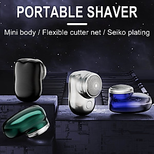 Mini Shaver Portable Electric Shaver,Magic USB Mini Shaver Electric Razor for Men,Pocket Portable Electric Shave, Rechargeable Travel Razors for Men Electric Shaver for Shaving Face (Black)