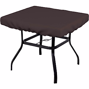 Covers & All Square Table Top Cover, 18 Oz Heavy Duty Waterproof UV & Weather Resistant Patio Table Cover, Outdoor Table Cover for Patio Outdoor Furniture & Coffee Table (6"H x 24"D x 24"W, Coffee)