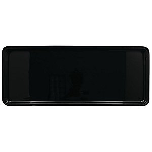 Delfin 30" x 12" x 1" Black Rectangular Market Tray