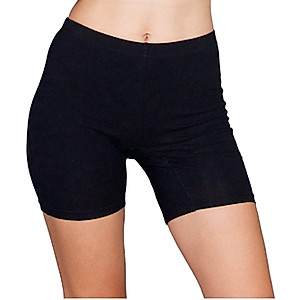 Emprella Slip Shorts for Under Dresses, 4 Pack Womens Seamless Bike Short (X-Large, Black Pack)