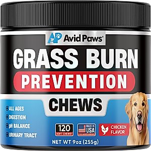Dog Urine Neutralizer for Lawn - Green Grass Dog Chews Helps Lawn Burn from Dog Urine - Dog Pee Grass Neutralizer - Grass Savers for Dog Urine - Dog Rocks Alternative - Urinary Tract & Bladder Support