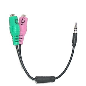 Headset Buddy PC Computer Headset to 3.5mm Smartphone Adapter for iPhone, Android and Tablets (PC35-PH35)