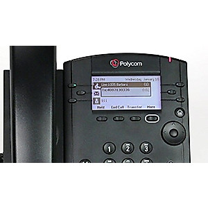 Polycom VVX 301 Corded Business Media Phone System - 6 Line PoE - 2200-48300-025 - AC Adapter (Not Included)