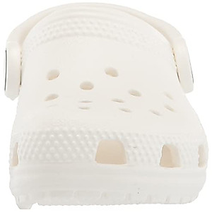Crocs Kids' Classic Clog , White/White, 12 Little Kid