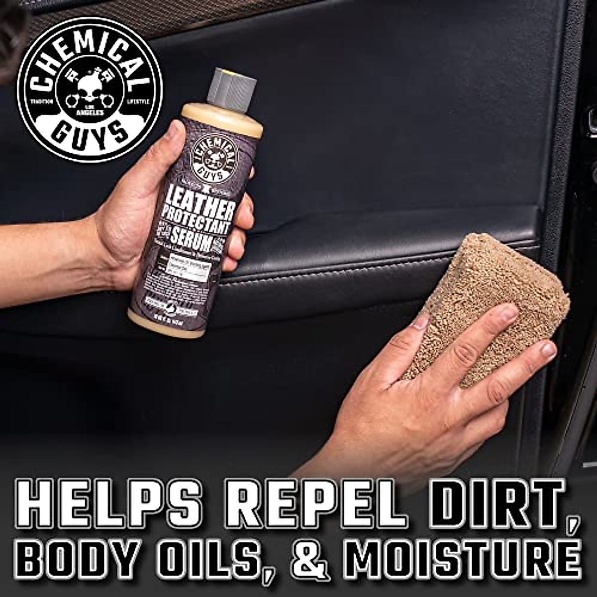 Chemical Guys HOL_113 Leather Lovers Kit for Leather Car Interiors, Furniture, Apparel, Shoes, Sneakers, Boots (Works on Natural, Synthetic, Pleather, Faux Leather and More) (5 Items), 16 oz, Black