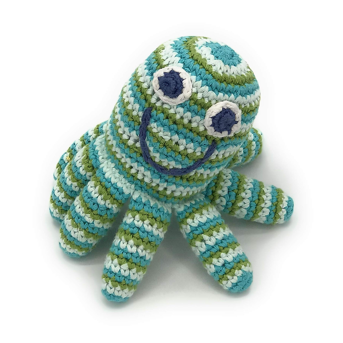 Pebble Green Octopus Rattle, 1 EA