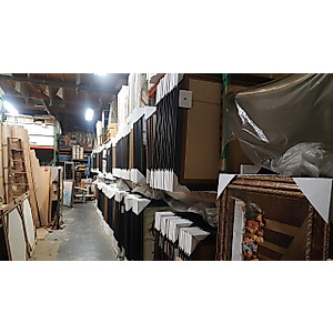 Mom’s Art Studio - Virgen de Guadalupe Wall Decor 44 X 27.75 Inches, Virgin Mary Print, Museum Look Art Frame, Artist’s Acrylic Coating, Wall Art for Home Decor (Large, Gold Spot)