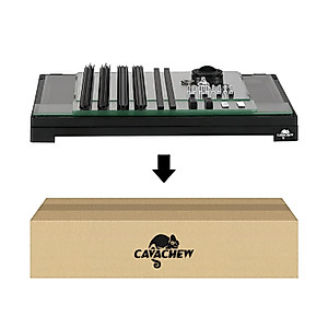 CAVACHEW 34 Gallon Reptile Tank, Glass Terrarium 24" x 18" x 18", Sliding Door, Top Ventilation, Cable Pass, Humidify Hole, Cage Habitat for Bearded Dragon, Lizard, Snake, Gecko