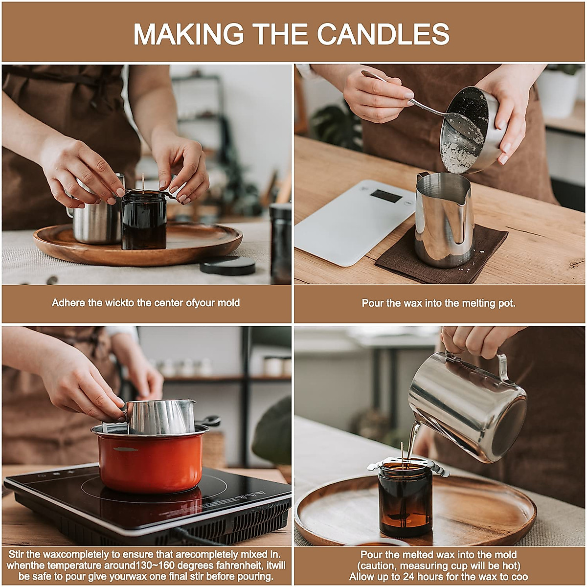 Natural Soy Wax DIY Candle Making Supplies-Soy Wax Flakes-DIY Candle 2 lb (32 oz)