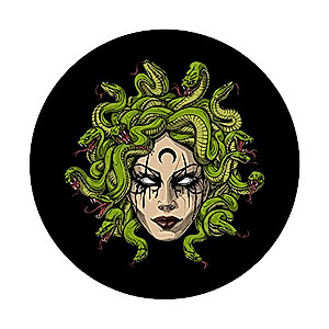 Medusa Greek Goddess Snakes Ancient Greece Mythology Gothic PopSockets Swappable PopGrip
