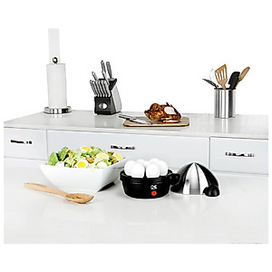 Kalorik Stainless Steel Egg Cooker, Black/Stainless Steel