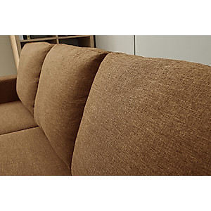 NHI Express Alexandra Convertible Sectional, Brown
