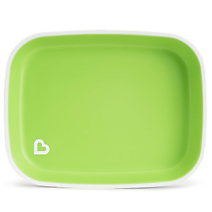 Munchkin® Splash™ 4 Piece Toddler Plates, Blue/Green