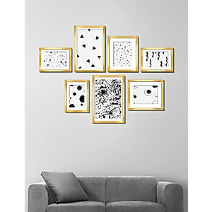 Annecy 9x12 Picture Frames (1 Pack, Gold), Composite Wood Photo Frame, For Pictures 9x12 for Wall Mounting, Classic Simple Home Office Decor