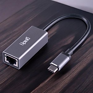 uptab USB C to Ethernet Adapter (USB C to Gigabit Ethernet Adapter) Compatible with Thunderbolt 3/4 and USB 4