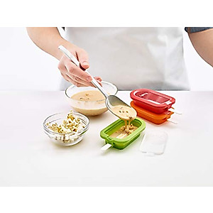 Lekue Stackable 4 Pieces Popsicle Mould, One Size, Multicolour