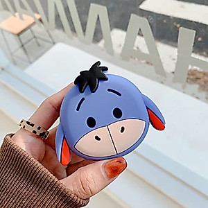 Case Compatible with Samsung Galaxy Buds 2 Case (2021)/ Galaxy Buds Pro (2021)/Galaxy Buds Live (2020)/Buds2 Pro Case (2022), Cartoon Anime Silicone Protective Cute Cover for Women Smart Donkey