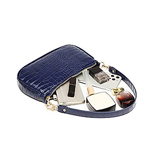 Barabum Retro Classic Clutch Shoulder Tote HandBag for Women (Blue)