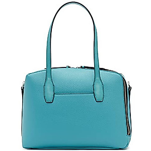 Calvin Klein Brenda Top Zip Satchel, Turquoise