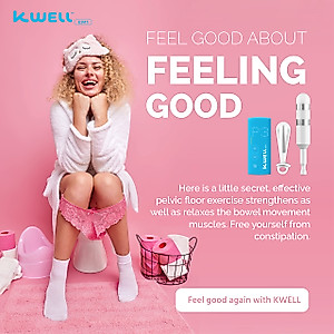 KWELL Smart Auto Kegel Exercise Urinary Incontinence Treatment Device for Women Electrical Muscle Strengthener Stress Urge Urinary Incontinence, Bladder Control, FDA 510K Cleared