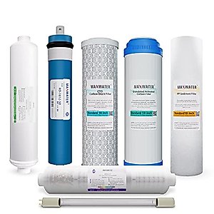 9 Stage RO System Filter Set 3 in1 Alkaline U- -V 4 Pins- 50GPD Membrane
