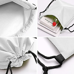 Cheerleaders Cheer Blue Print Drawstring Backpack Sackpack Gym String Bag Waterproof Competition Bag for Sports