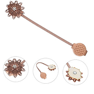 Angoily Curtain Drape Tieback Creative Magnetic Tieback Elastic Holdback Easy to Use for Bedroom Living Room