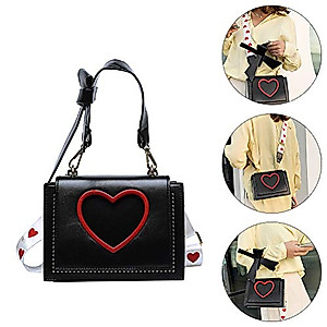 TENDYCOCO Simple Tote Bag Adjustable Bag Fashionable Trendy Universal Bag Black