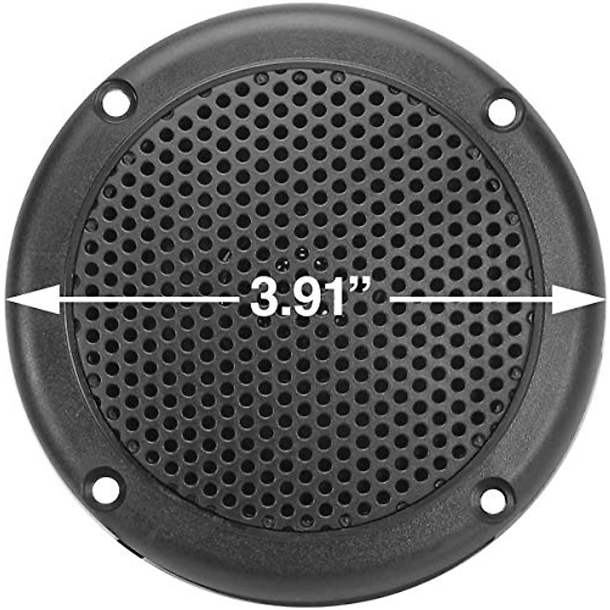Magnadyne 3 INCH Dual Cone Speaker/Grill - Polypropylene Woofer Cone 2.8 oz Magnet Sold AS A Pair (Black)