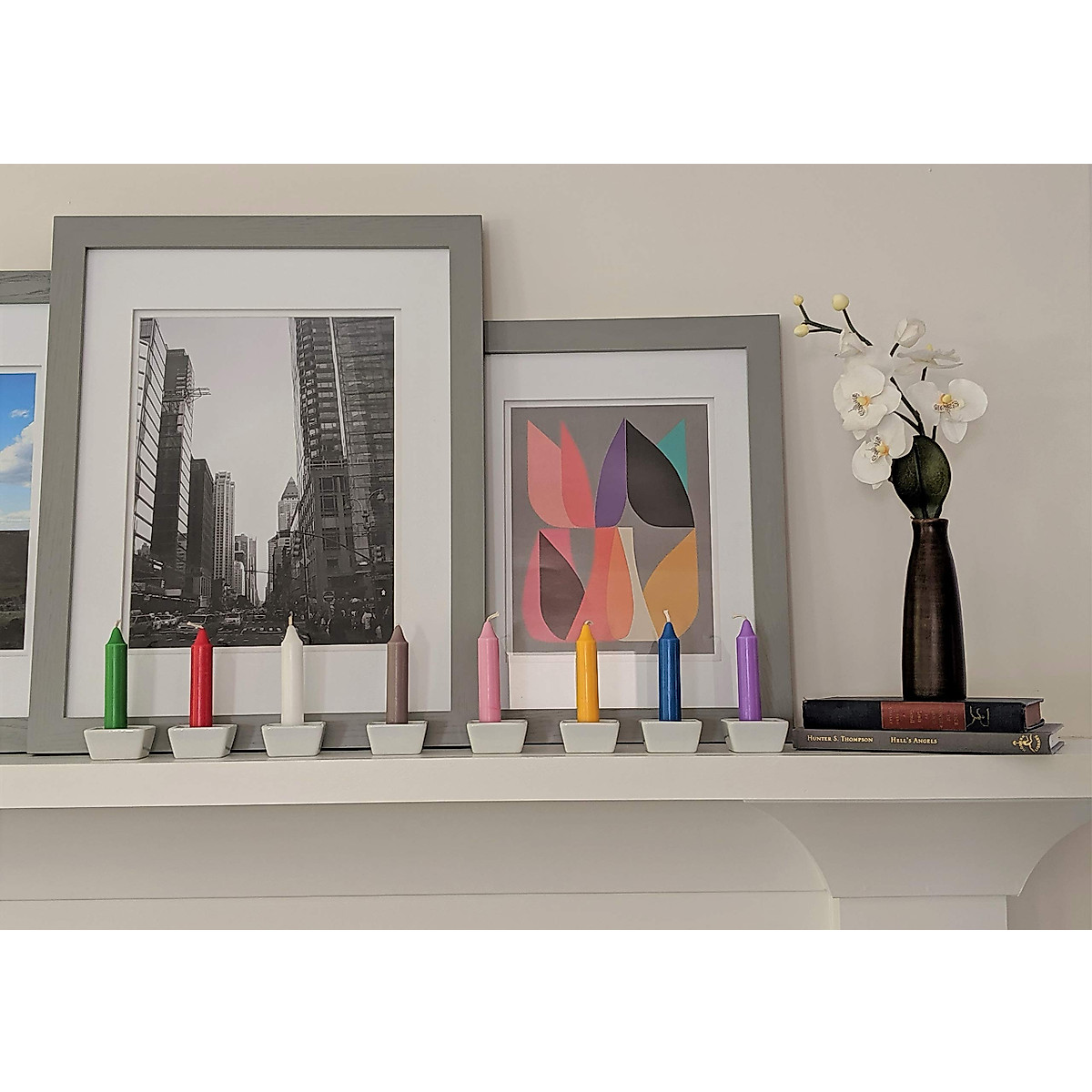 Wicca Wicks - 20 White Candles | 4 inches Tall & 3/4 inch Diameter | Witchcraft Supplies for Your Personal Wiccan Altar, Spells, Charms & Rituals | Witchy Room Decor | Taper Candlesticks (White)