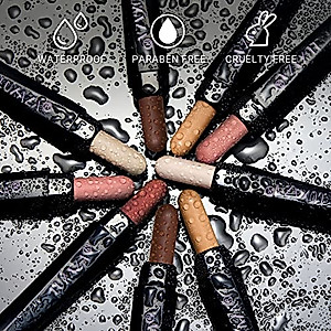 LUXAZA 6 PCS Brown and Neutral Metallic Eyeshadow Stick Sets,All Matte No Shimmer Creamy Pencil Crayon,Eye Brightener Stick,Waterproof Long Lasting Highlighter Makeup Set 1