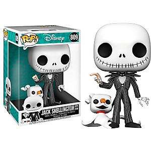 Funko Pop! Disney: The Nightmare Before Christmas - 10 Inch Jack Skellington with Zero