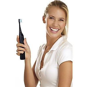 Pursonic S452BR Dual Handle Sonic Toothbrush with UV Sanitizer Black and Red