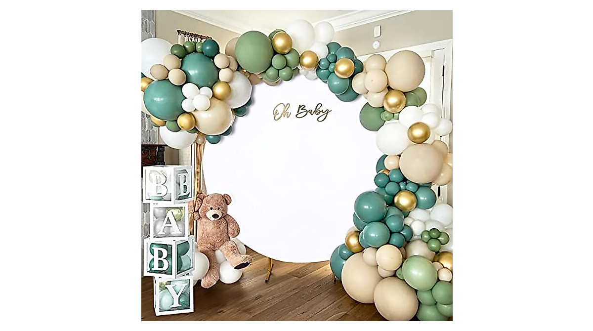 Versatile 6.5ft White Round Backdrop for Events & Photography