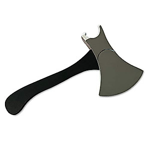 BayView Axe Bottle Opener - Stainless Steel,Black and Silver - Easy Opening for Beer,Soda - Slim and Sturdy Design