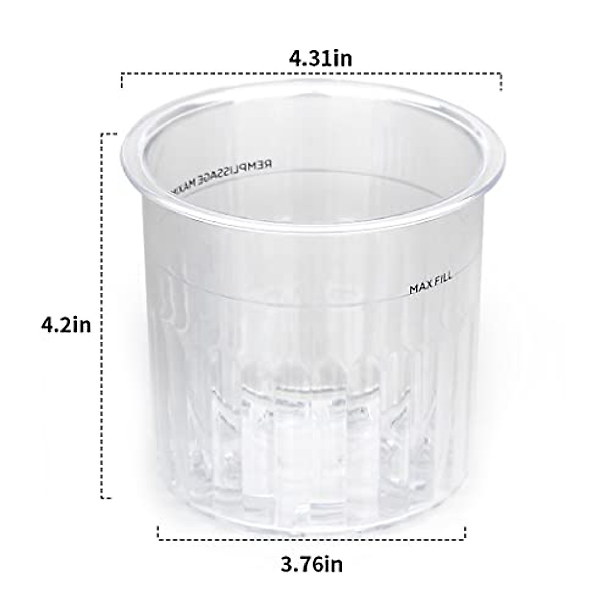 Veterger Replacement Parts 4 pack Extras Containers Pints And Lids,Compatible with Ninja Creami Ice Cream Maker NC299AMZ NC301 NC300 Series