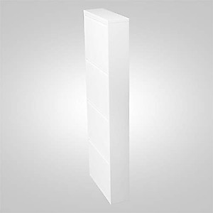 Mabel Home Modern 3 & 4 Drawer Shoe Cabinet, 3-4Tier Shoe Rack Storage Organizer, (White) (3 & 4Tier) (4 Tier)