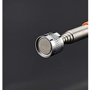 Edward Tools Magnet Pickup Tool - 33” Extension - 8lb. Pull - Sweeper for Picking up Bolts, Nuts, Screws, auto - Slim Magnetic Telescoping Stick Wand with Pocket Pen Clip