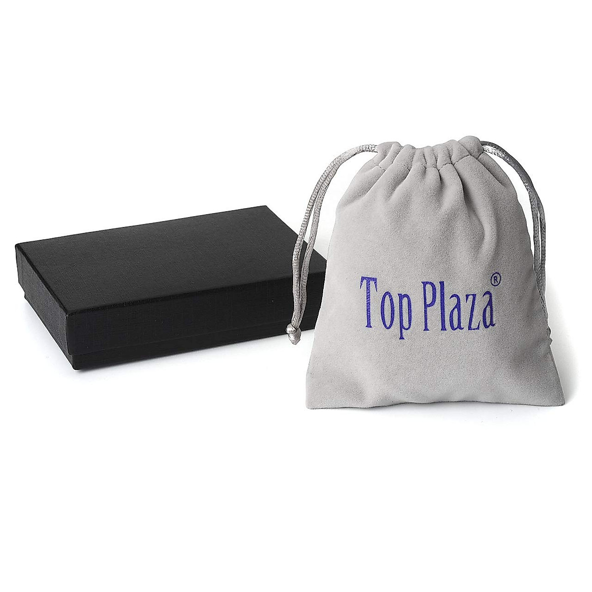 Top Plaza Womens Reiki Healing Crystal Ice Obsidian Gemstone Necklaces Adjustable Lucky Fox Amulet Protection Pendant Necklace Fox Jewelry