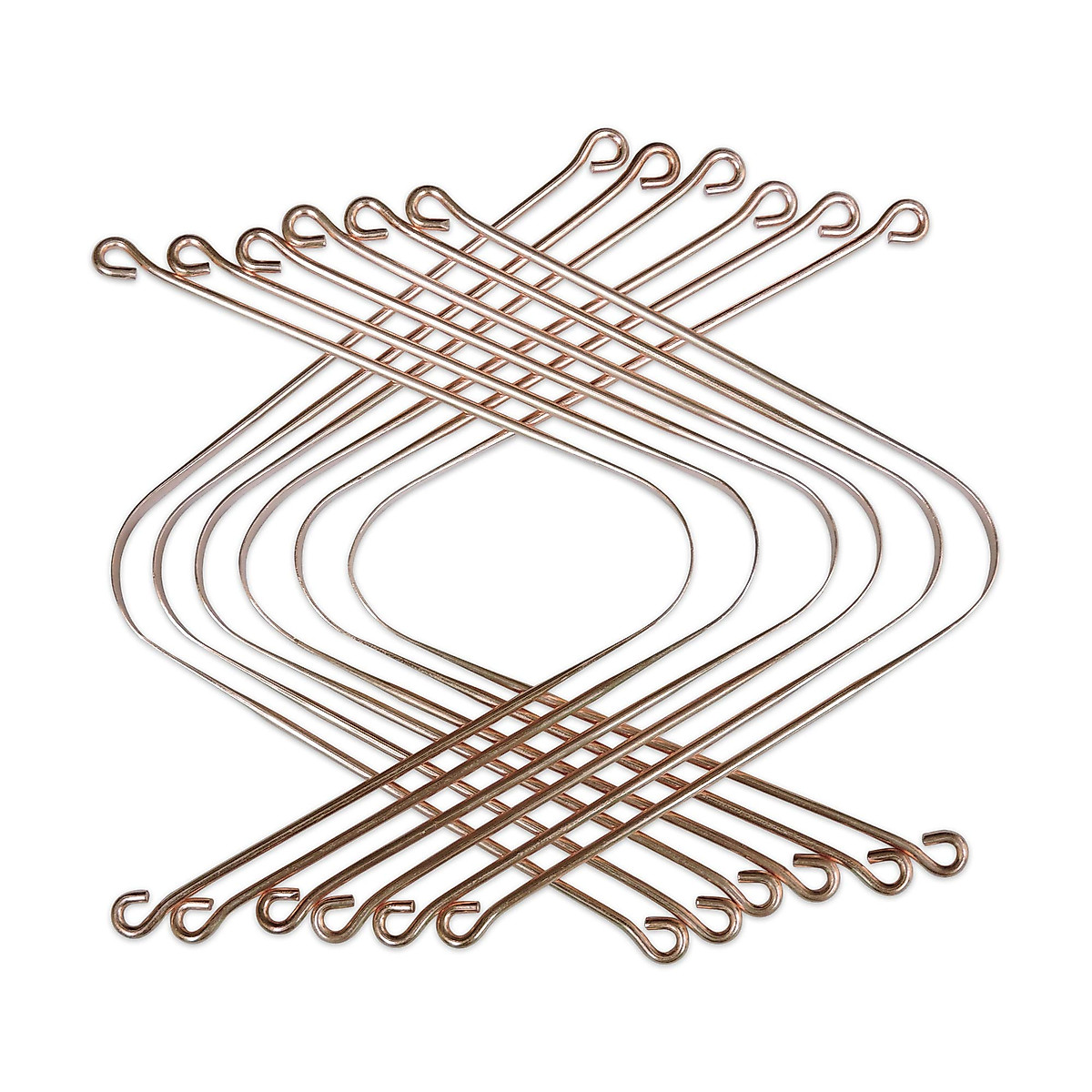 Pure Copper Tongue Cleaner, Set of 12, for Bad Breath Treatment Naturally