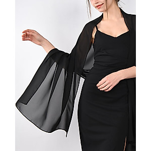 FURTALK Womens Soft Chiffon Shawls and Wrps For Evening Dresses Wedding Bridal Elegant Scarves