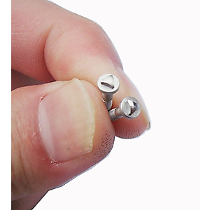 NC HAISDA Pocket blade knife handle screws for Microtech,EDC folding knives hilt grips fasteners,shaft pivot pin rivets,Pack 10 (Long)