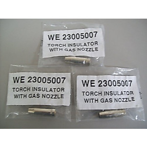 Lot of (3) Clarke Welder Torch Insulator w/ Gas Nozzle WE23005007 Welder Parts