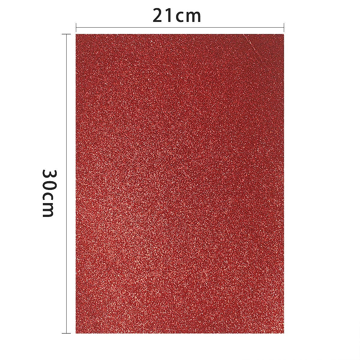 Misscrafts 20pcs Glitter Felt Sheets Solid Glitter Fabric 21 x 30cm Craft Felt 20 Colors for DIY Bag Hair Clips Hat Making