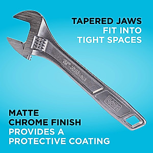 beyond by BLACK+DECKER Adjustable Wrench Set, 6-Inch, 8-Inch & 10-Inch, 3-Pack (BDHT8159092APB)